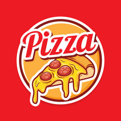 Pizza logo Royalty Free Vector Image - VectorStock