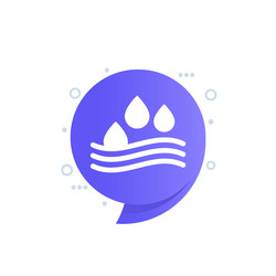 Absorption icon on white absorb water Royalty Free Vector