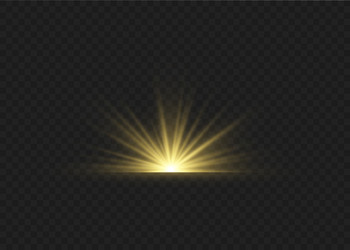 Sun ray light Royalty Free Vector Image - VectorStock