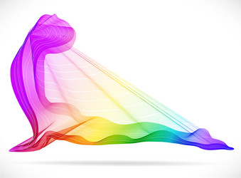 Yoga pose abstract color background Royalty Free Vector