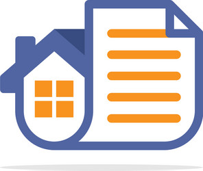 Residential icons of real estate house Royalty Free Vector