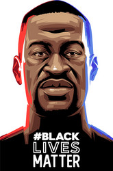 Black lives matter drawing hand 9 Royalty Free Vector Image