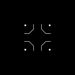 Futuristic cyberpunk gui triangle target aim Vector Image