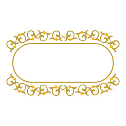 Decorative ribbon border frame Royalty Free Vector Image