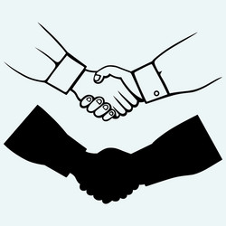 Silhouette bro fist bump handshake knuckle Vector Image