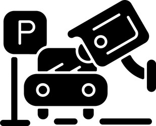 Hijacking prevention with security camera white Vector Image