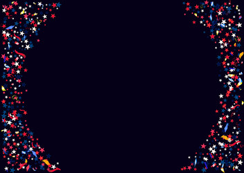 Abstract background with flying red blue silver Vector Image