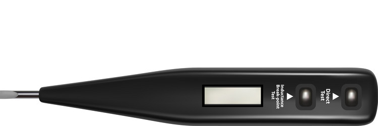 Screwdriver indicator with display Royalty Free Vector Image