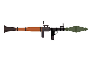 Ak47 assault rifle silhouette Royalty Free Vector Image