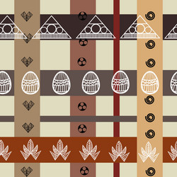 Seamless pattern with african elements Royalty Free Vector