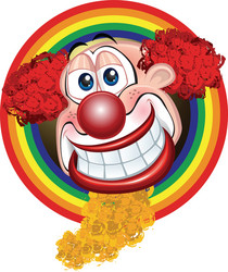 Clown emoticon Royalty Free Vector Image - VectorStock
