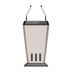 Abstract podium cartoon Royalty Free Vector Image