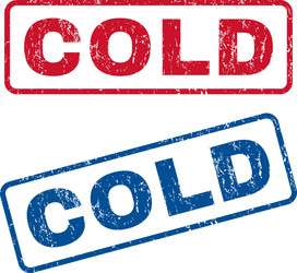 Cold pressed rubber stamp Royalty Free Vector Image