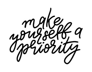 Mental health supportive lettering card Royalty Free Vector