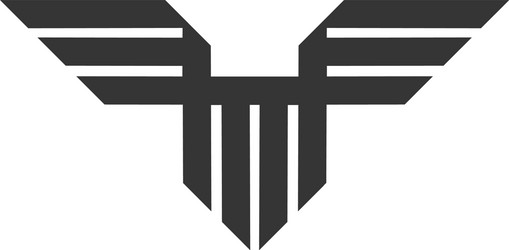 Military eagle logo abstract bird - army emblem Vector Image