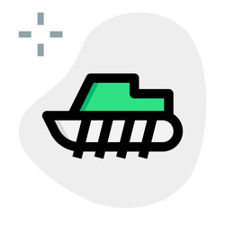 Screw-propelled tank for rough terrain Royalty Free Vector