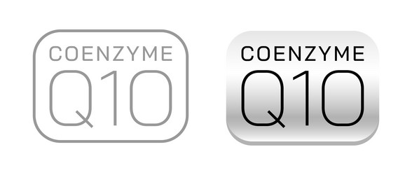 Coenzyme q10 symbol icon logo concept Royalty Free Vector