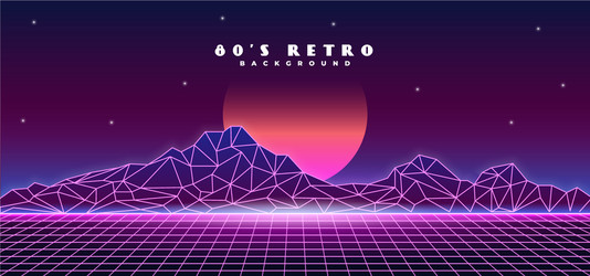 80s Cosmic Grid Vector Images (over 210)