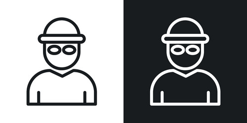 Robber icon Royalty Free Vector Image - VectorStock