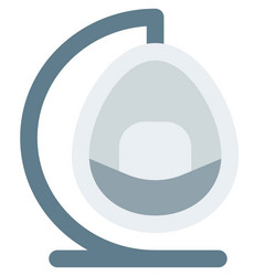 Attractive egg chair for decoration Royalty Free Vector