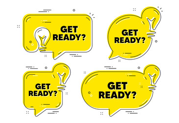 Get ready symbol special offer sign Royalty Free Vector