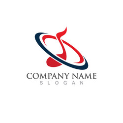 Music notes logo creative abstract key note Vector Image