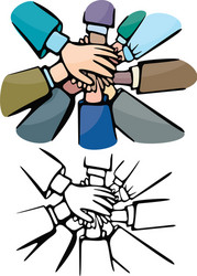 Joining Hands Vector Images (over 8,700)