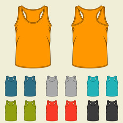 Singlets template Royalty Free Vector Image - VectorStock