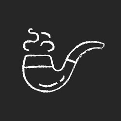 Old smoke pipe on a white background Royalty Free Vector