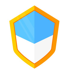 Checkered shield - modern flat design style single