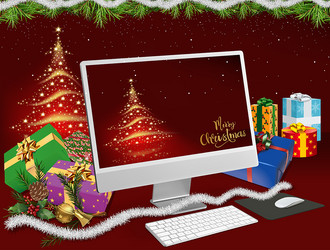 Christmas Computer Vector Images (over 16,000)