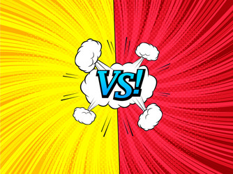 Comic Book Vs Template Vector Images (over 520)