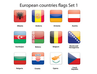 Country flags icons Royalty Free Vector Image - VectorStock