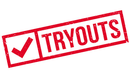 Tryouts rubber stamp Royalty Free Vector Image