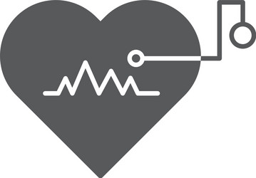 Artificial cardiac pacemaker icon concept Vector Image