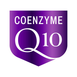 Coenzyme q10 symbol icon logo concept Royalty Free Vector