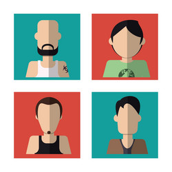 People profile design Royalty Free Vector Image