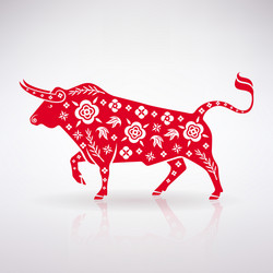 Bull footprint icon Royalty Free Vector Image - VectorStock