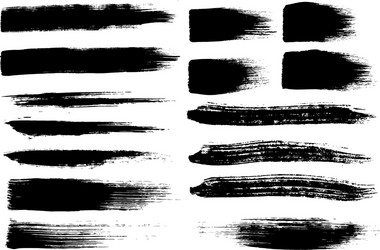 Wide brush strokes Royalty Free Vector Image - VectorStock