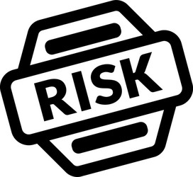 Risk black stamp Royalty Free Vector Image - VectorStock