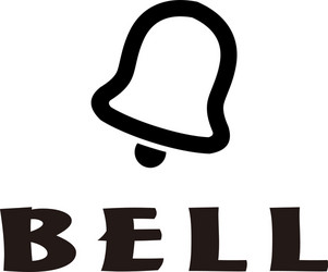 Simple bell icon bell logo Royalty Free Vector Image