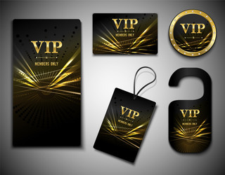 Vip tags design set Royalty Free Vector Image - VectorStock