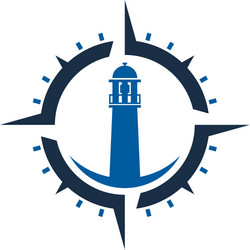 Mountain compass logo icon design Royalty Free Vector Image