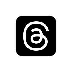Delhi india - july 25 2023 threads app logo Vector Image