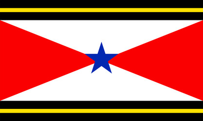 Flag of the ewe people Royalty Free Vector Image