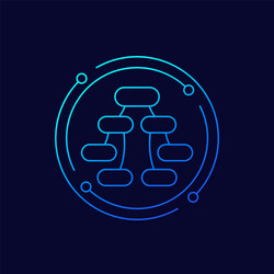 Data flow chart Royalty Free Vector Image - VectorStock