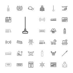 49 long icons Royalty Free Vector Image - VectorStock
