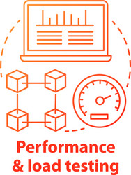 Performance testing Royalty Free Vector Image - VectorStock