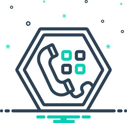 Tel Royalty Free Vector Image - VectorStock