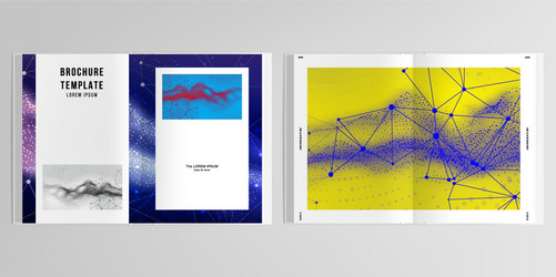 Realistic layouts a4 mockup templates Royalty Free Vector